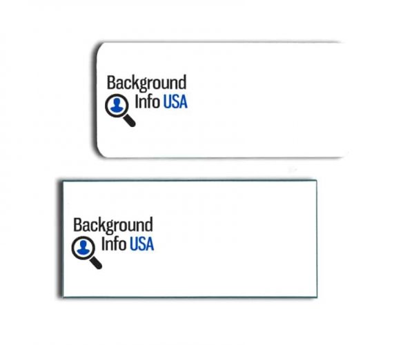 Background Info USA Name Badges Tags