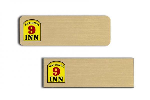 National 9 Inn name tags and name badges