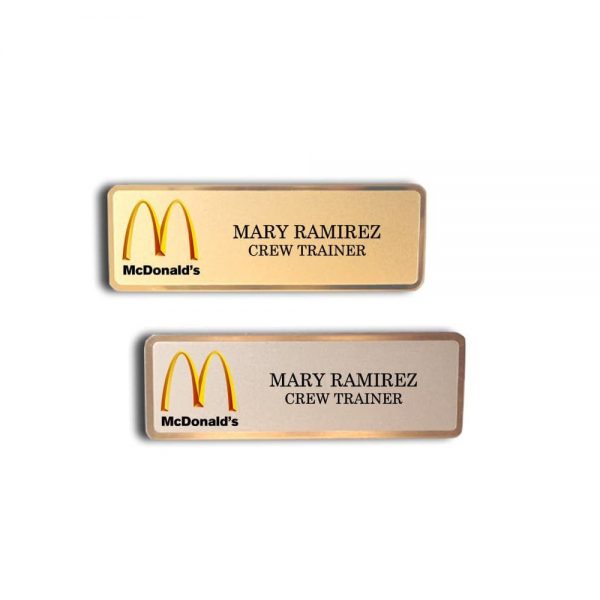 McDonalds Name Badges Metals - Name Badges